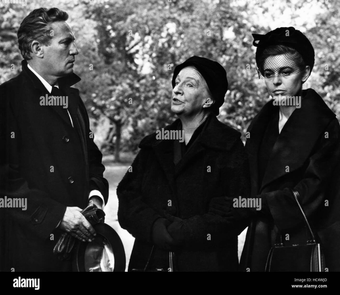 THE PUMPKIN EATER, from left, Peter Finch, Rosalind Atkinson, Anne Bancroft, 1964 Stock Photo ...