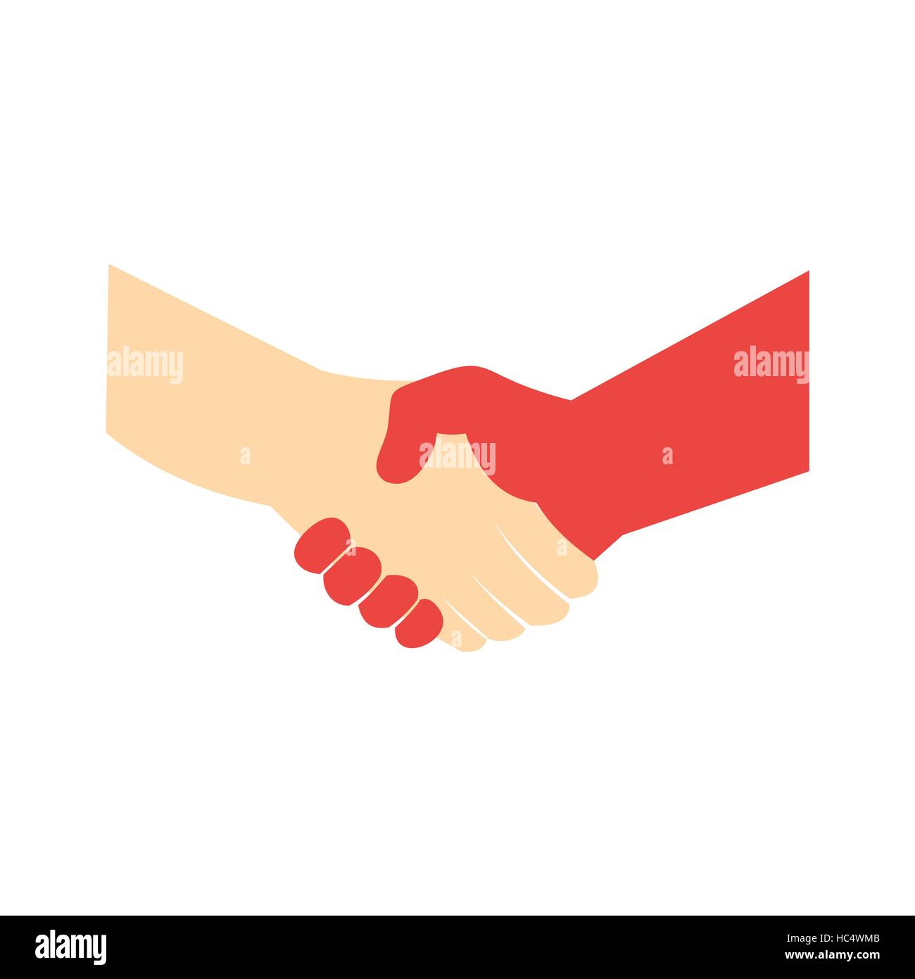 Handshake flat icon Stock Vector Image & Art - Alamy
