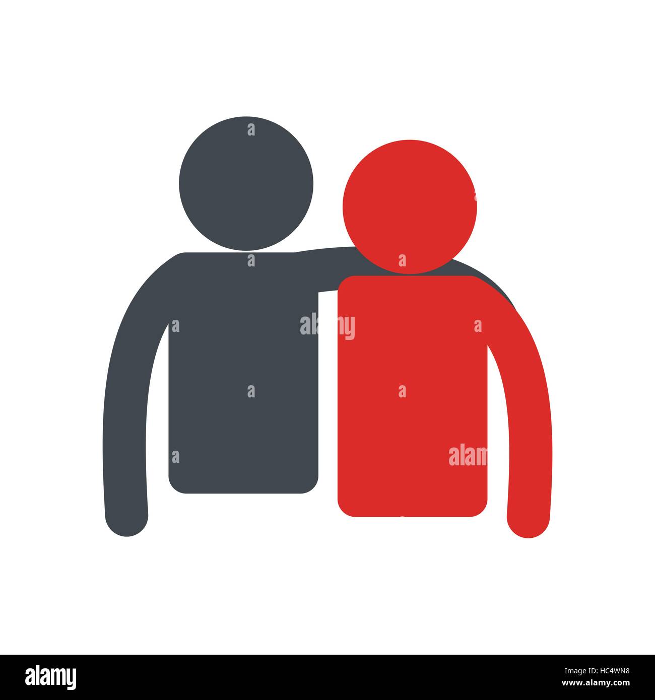 Encouraging friend Stock Vector Images - Alamy