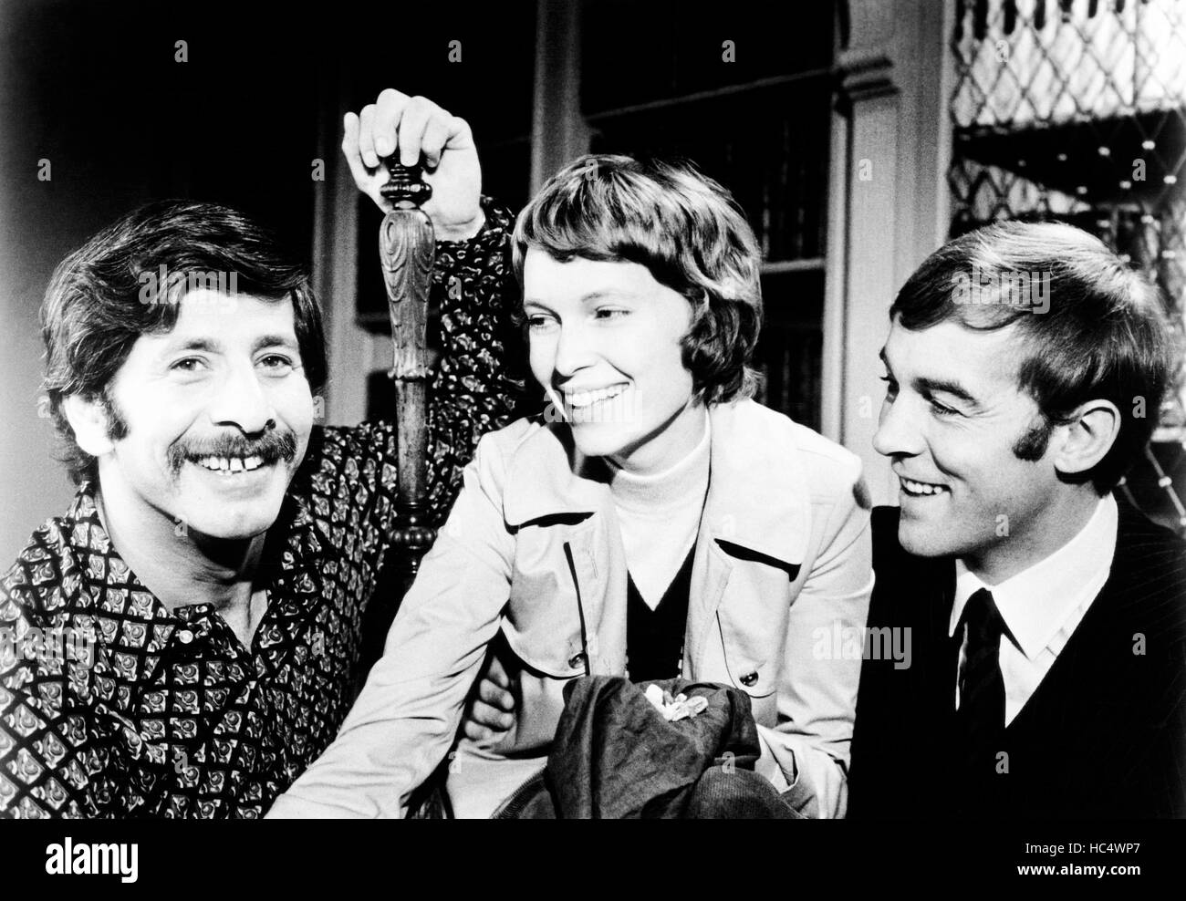 THE PUBLIC EYE, (aka FOLLOW ME!), from left: Topol, Mia Farrow, Michael ...