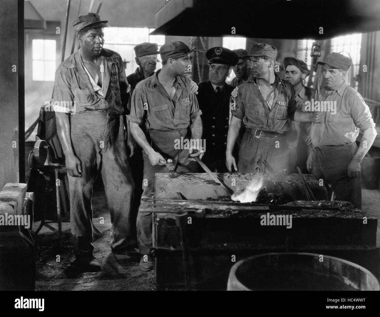PUBLIC HERO #1, center: Joseph Calleia, Larry McGrath (in guard uniform ...