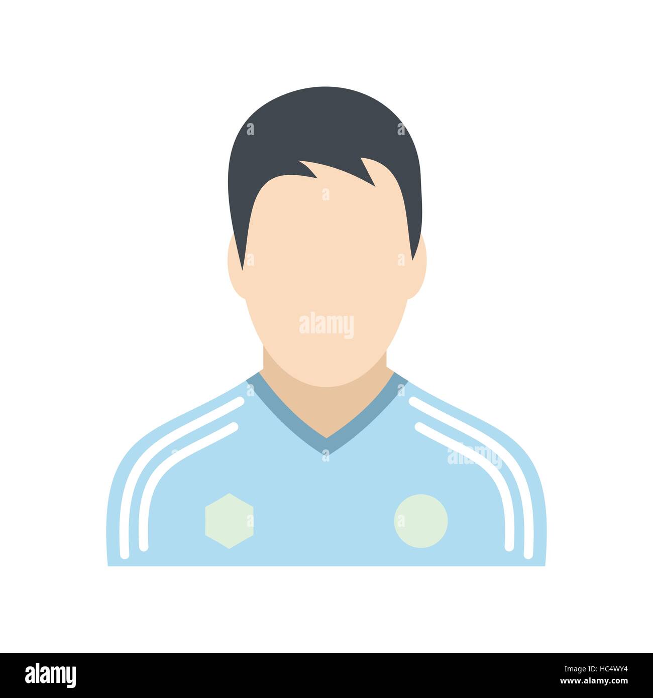 Soccer player flat icon Stock Vector Image & Art - Alamy