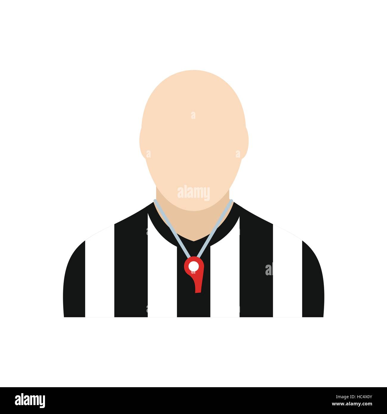 Referee flat icon Stock Vector Image & Art - Alamy