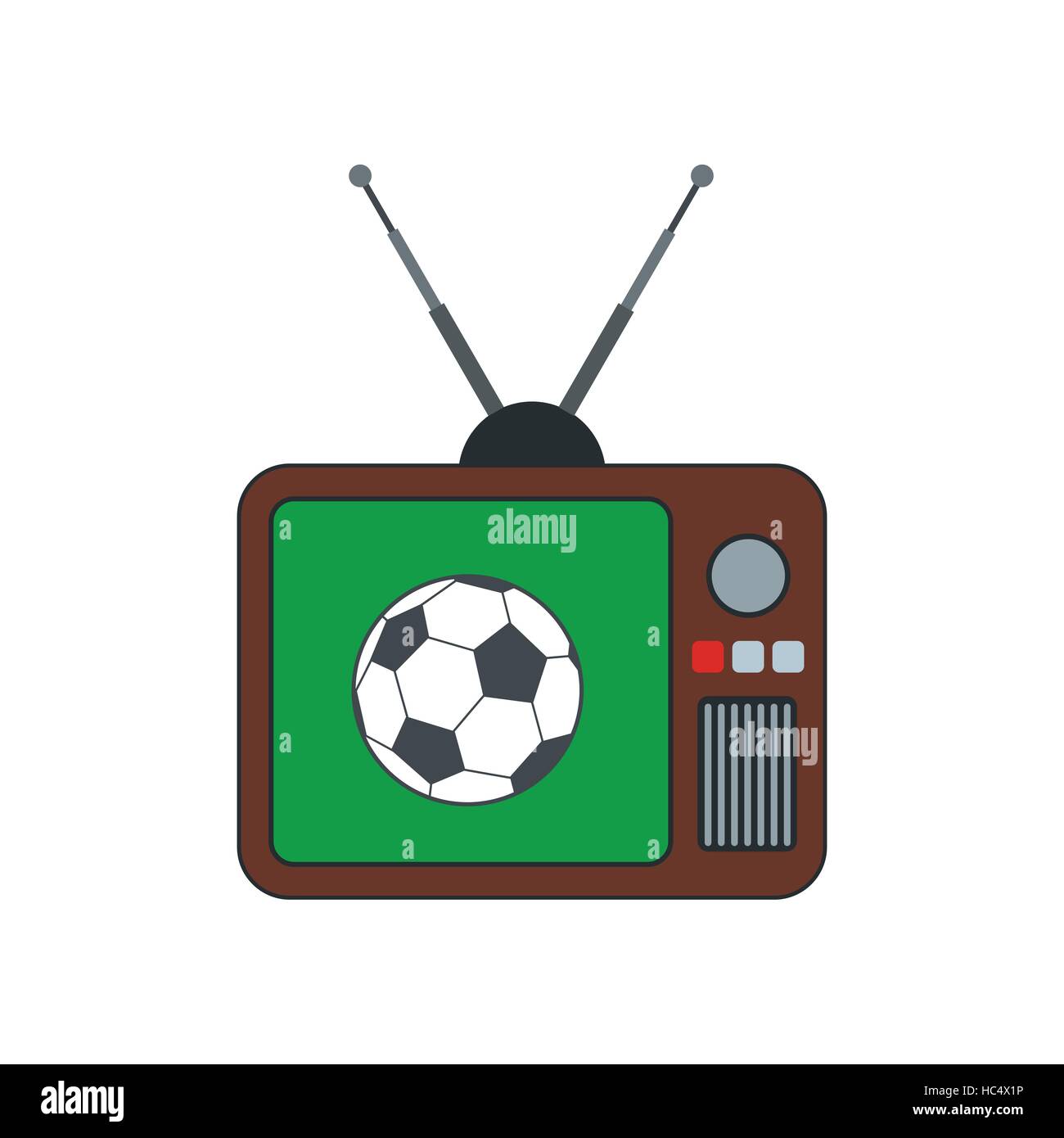 Goal man watching football Stock Vector Images - Alamy