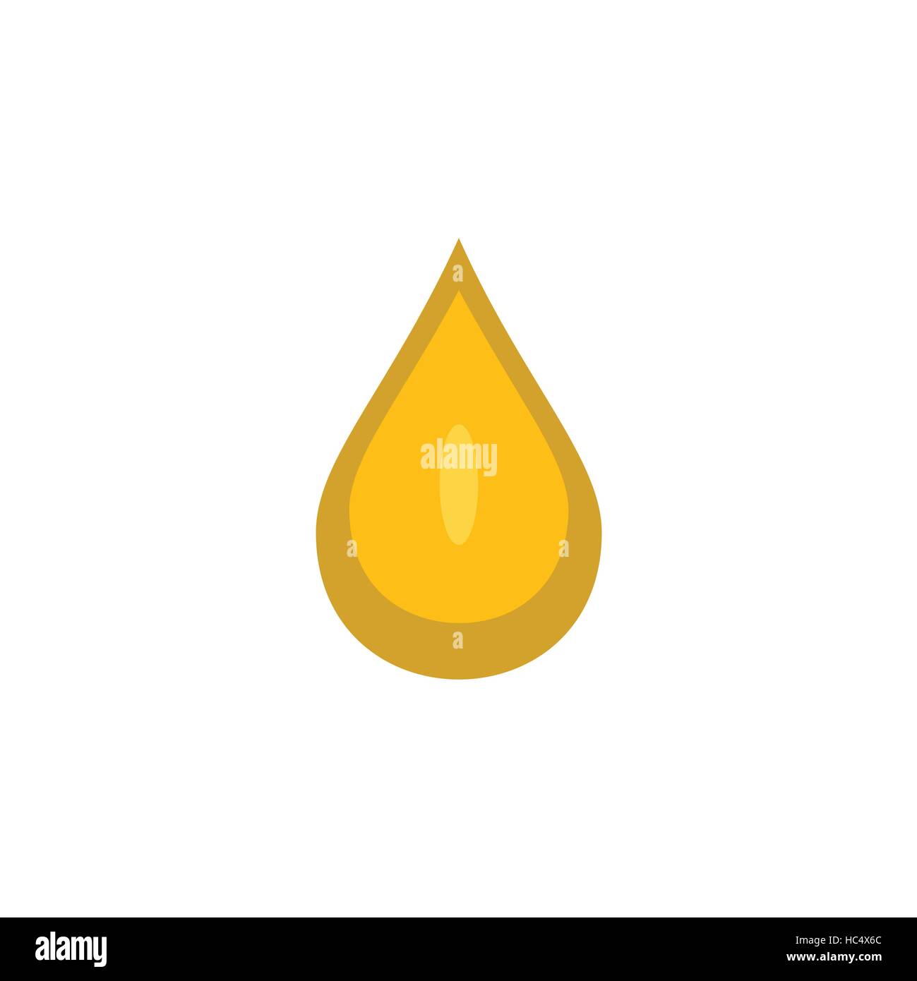 Yellow honey drop flat icon Stock Vector Image & Art - Alamy