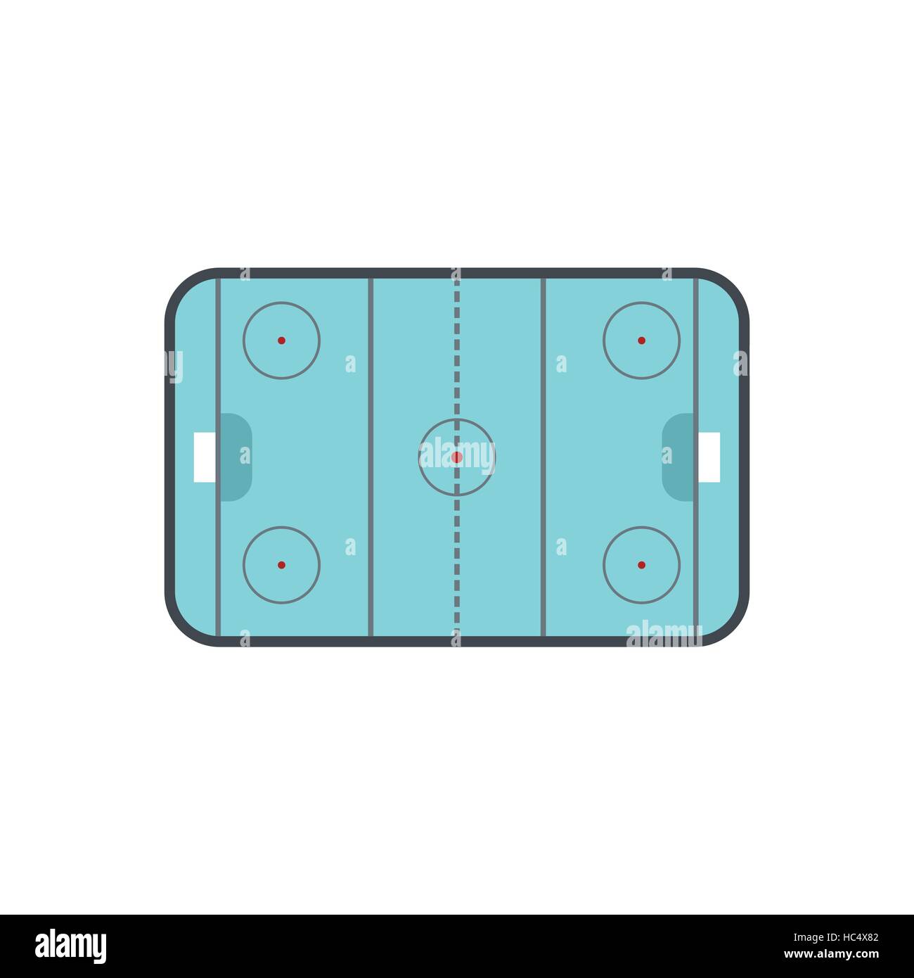 Ice hockey rink flat icon Stock Vector Image & Art - Alamy