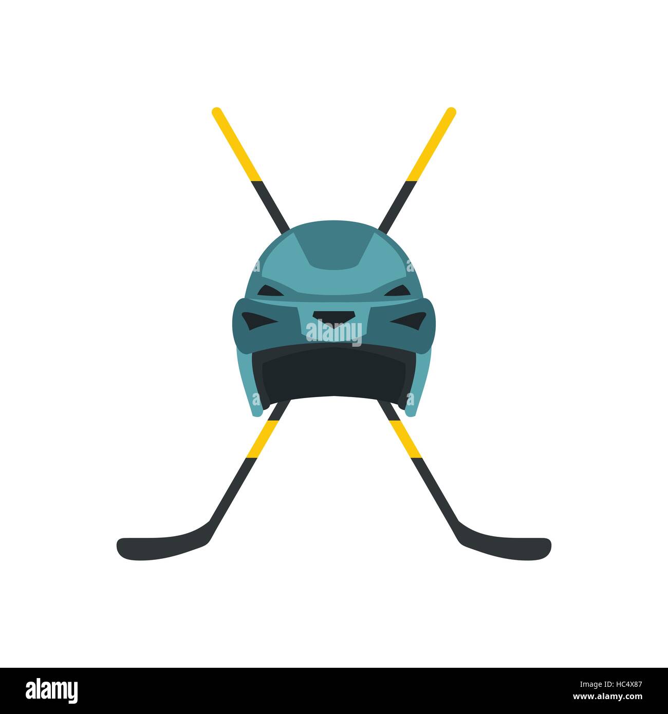 Two crossed hockey sticks icon Stock Vector Image & Art - Alamy