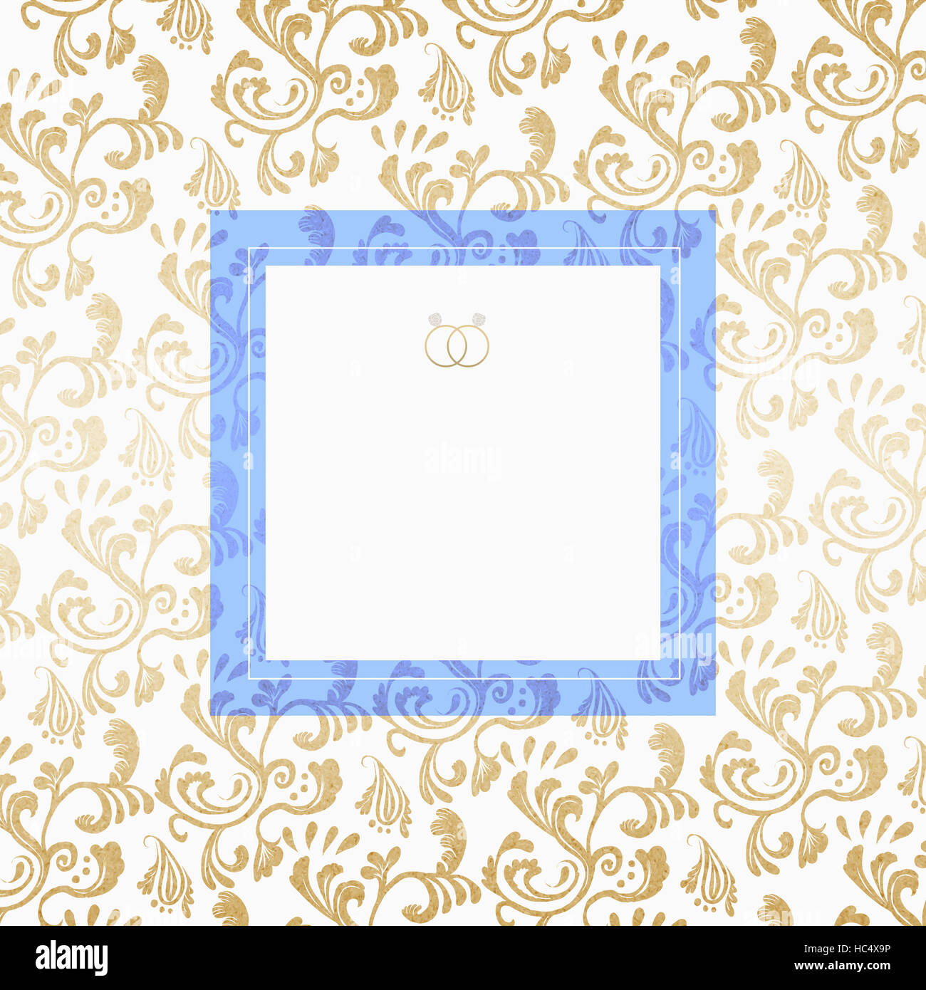 Invitation card with vines Stock Photo - Alamy