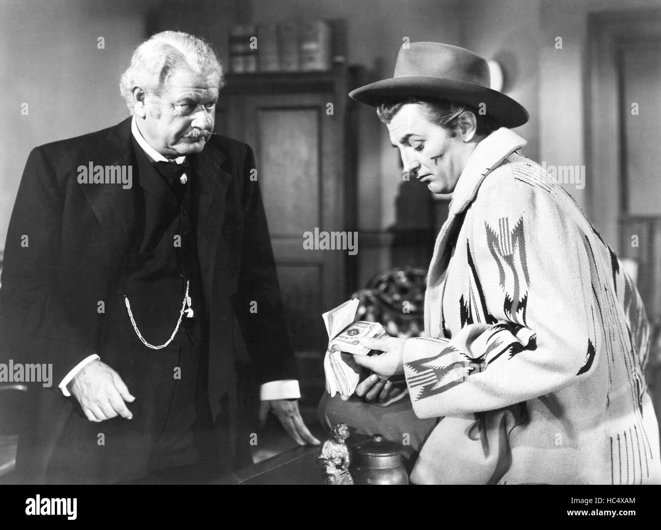 PURSUED, from left: Alan Hale, Robert Mitchum, 1947 Stock Photo - Alamy