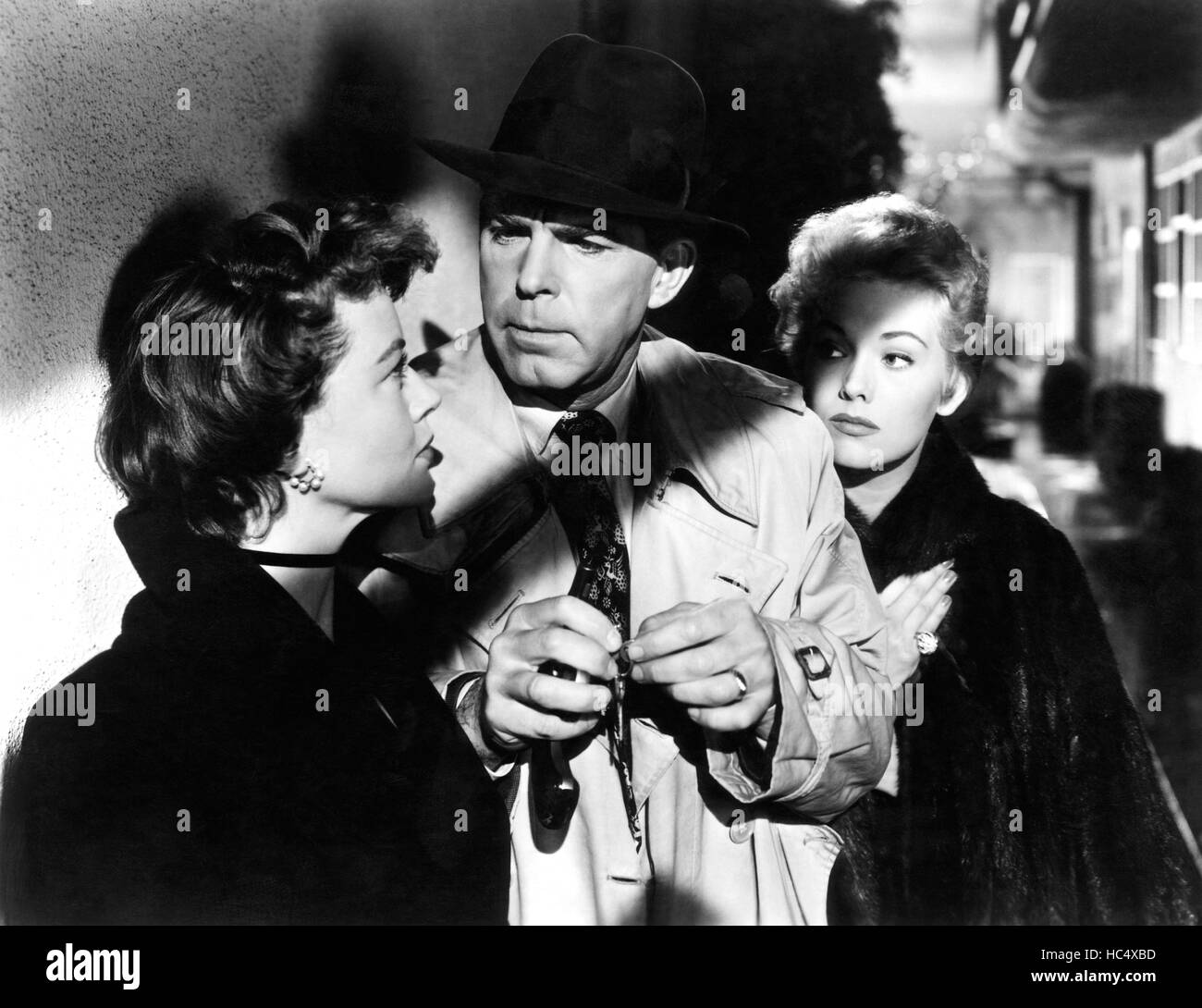 PUSHOVER, Dorothy Malone, Fred MacMurray, Kim Novak, 1954 Stock Photo ...