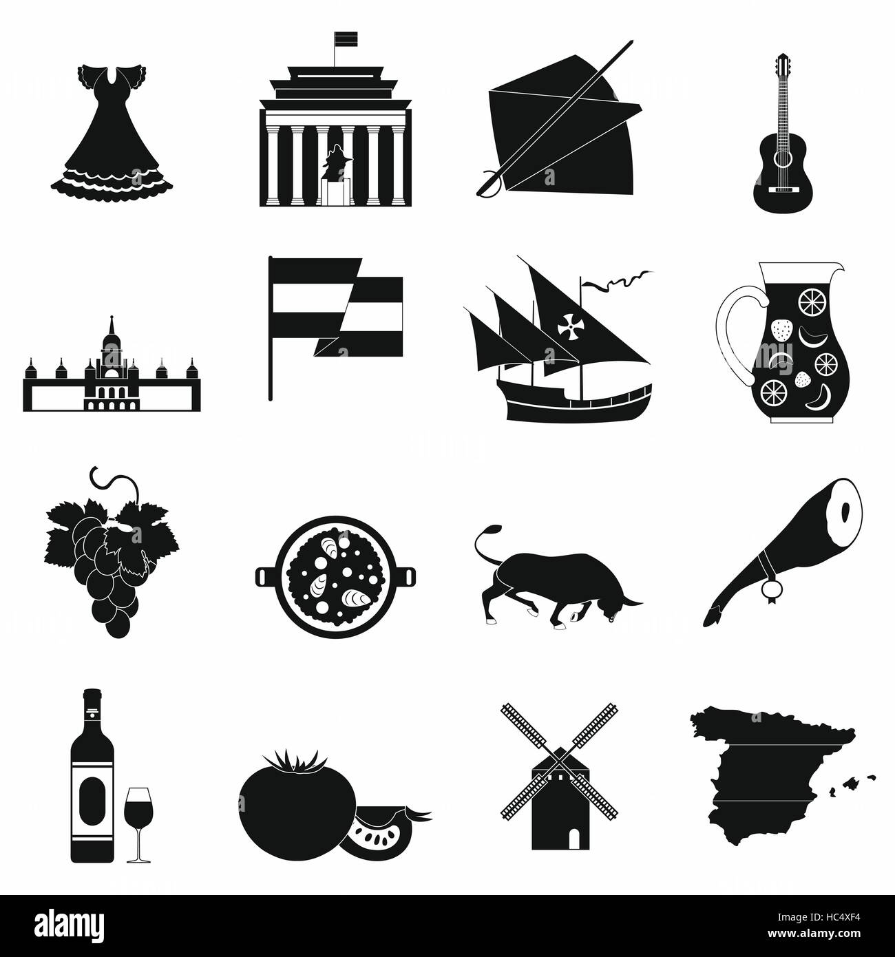 Black seville Stock Vector Images - Alamy