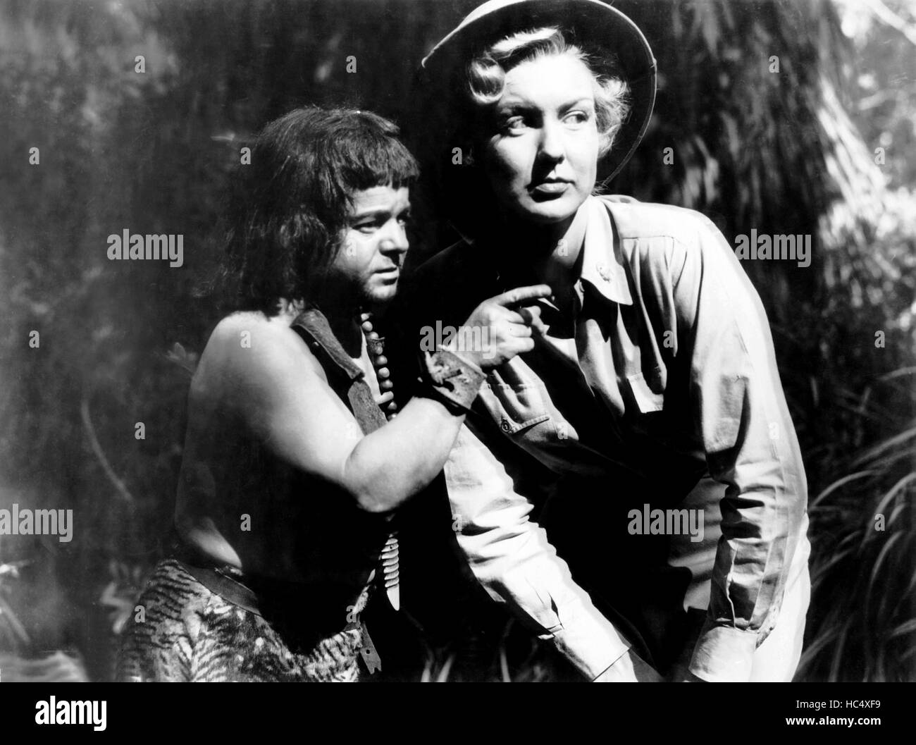 PYGMY ISLAND, from left, Billy Curtis, Ann Savage, 1950 Stock Photo - Alamy