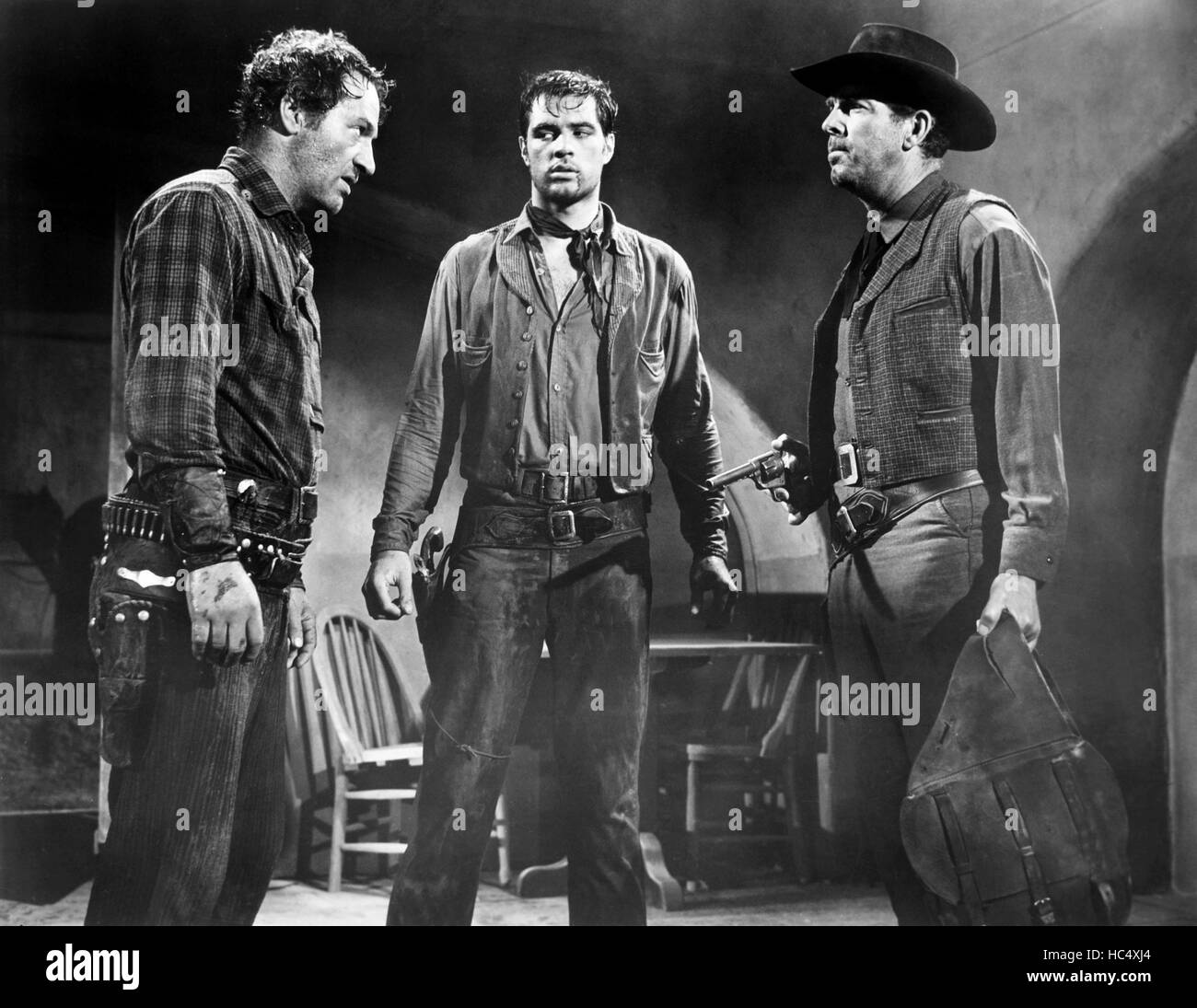 QUANTEZ, from left, John Larch, John Gavin, Fred MacMurray, 1957 Stock ...