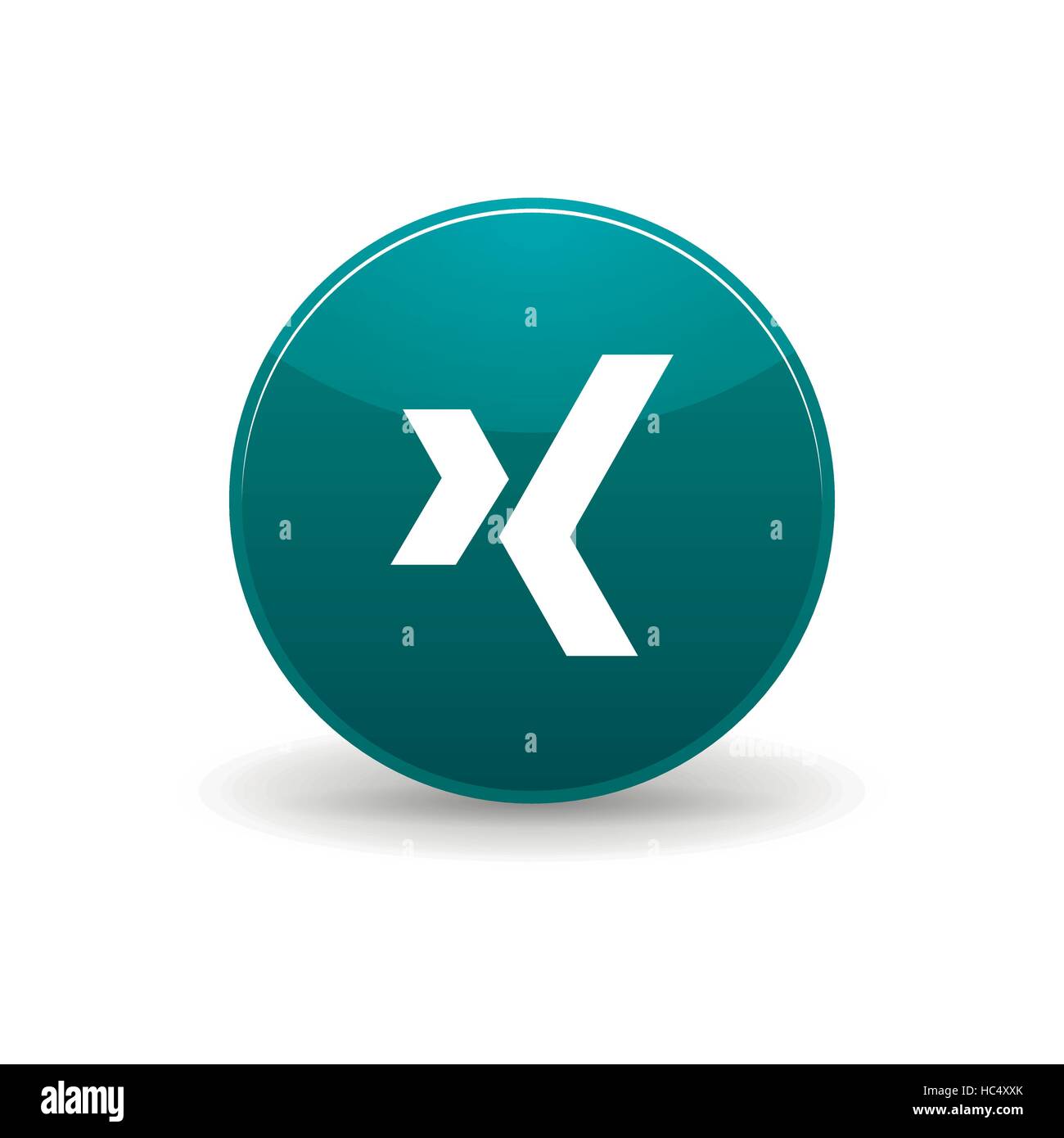 Xing icon, simple style Stock Vector Image & Art - Alamy