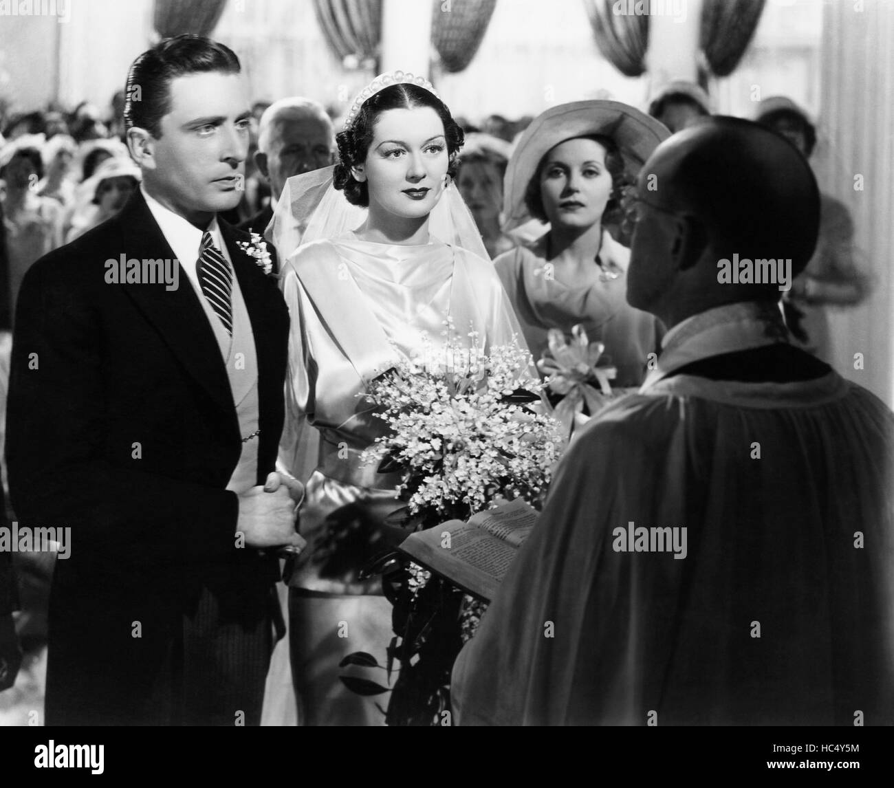 RECKLESS, from left: Leon Ames, Rosalind Russell, 1935 Stock Photo - Alamy