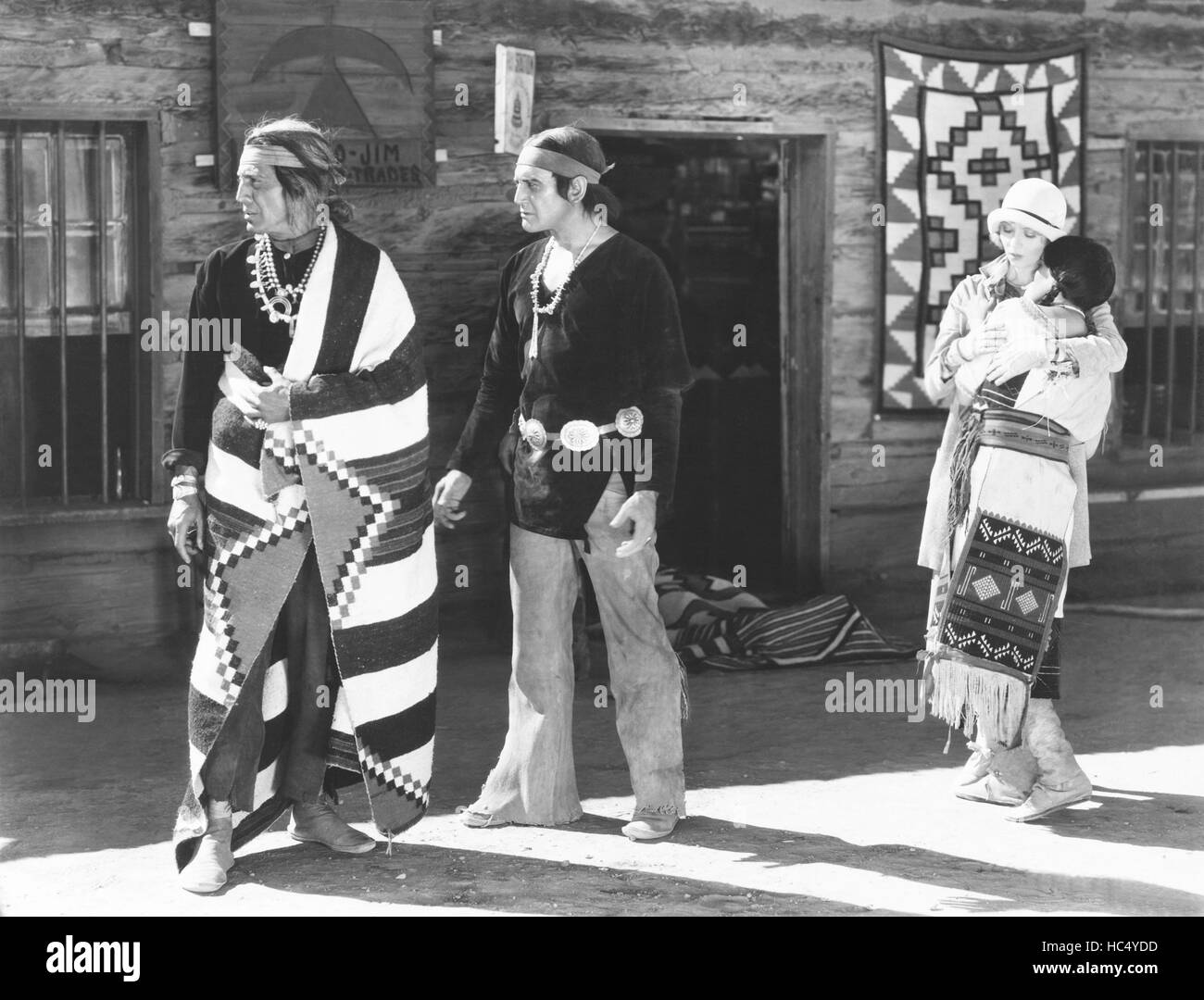 REDSKIN, from left: George Regas, Richard Dix, Jane Novak, Julie Carter ...