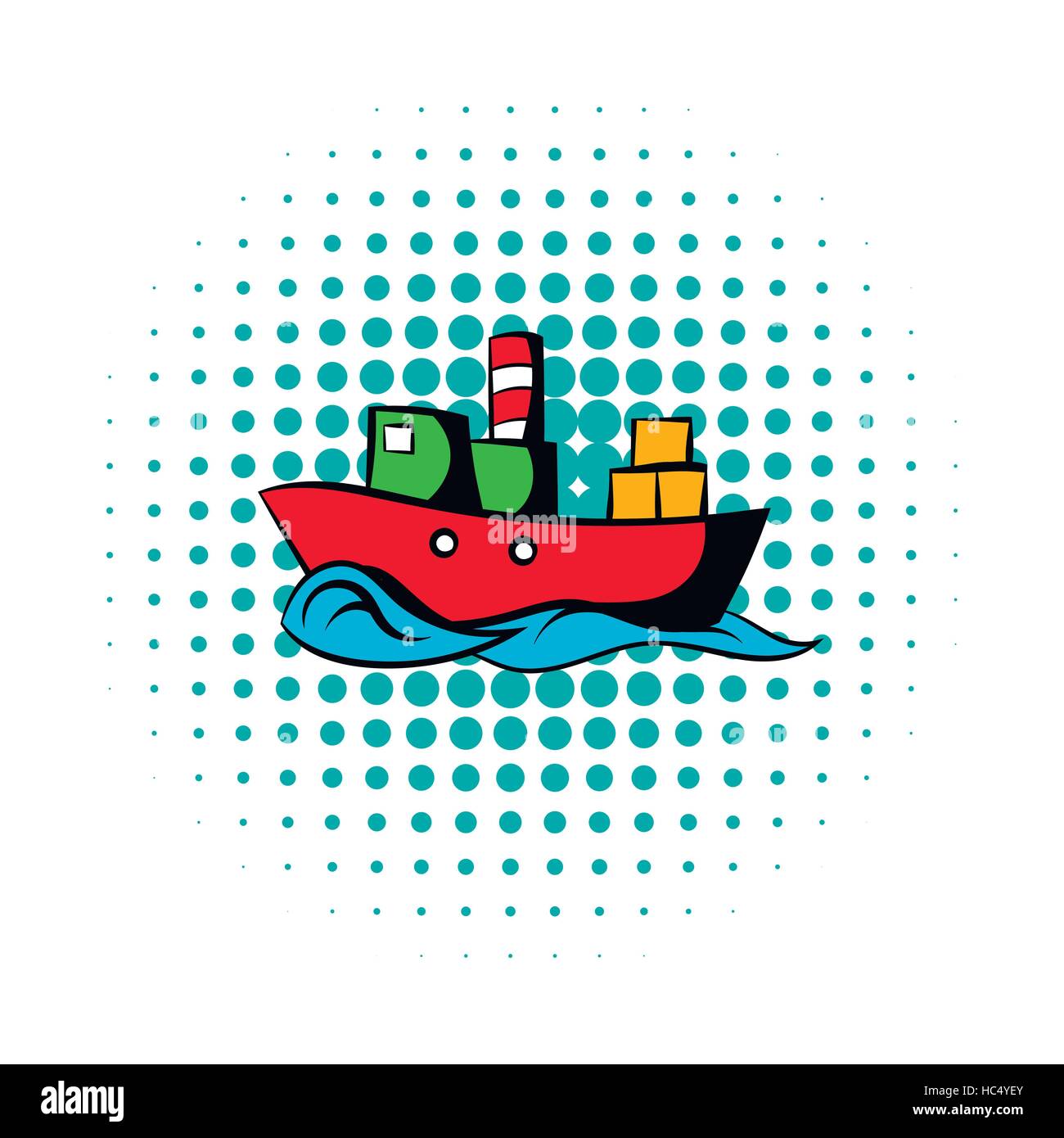 Dry cargo ship sea Stock Vector Images - Alamy