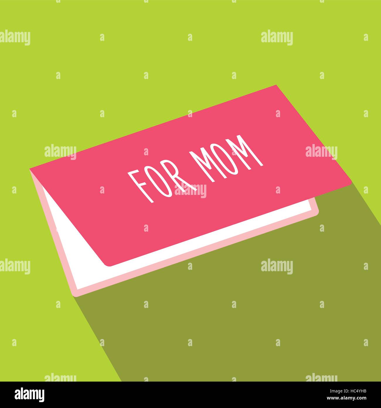 Greeting card for Mom flat icon Stock Vector Image & Art - Alamy