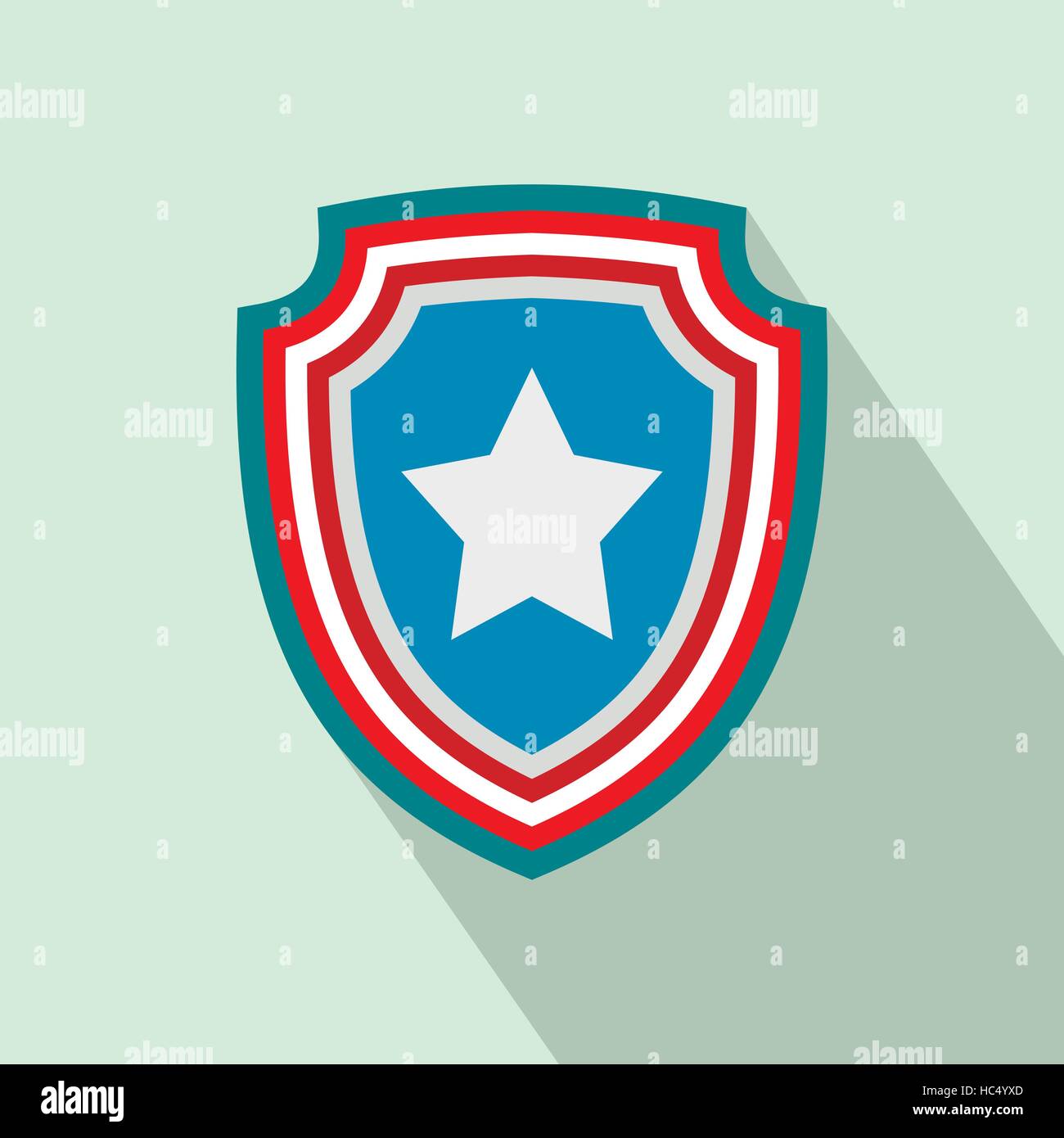American badge flat icon Stock Vector Image & Art - Alamy