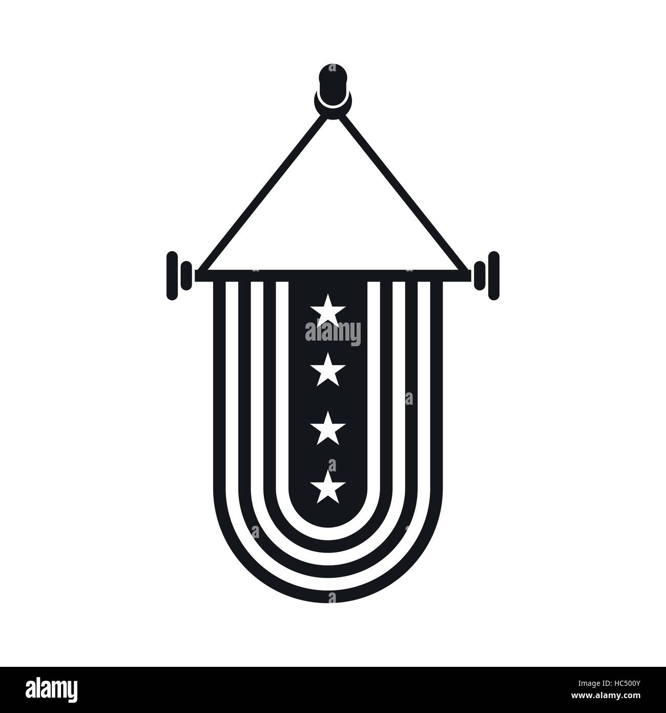 Black day festive pennant hi-res stock photography and images - Alamy