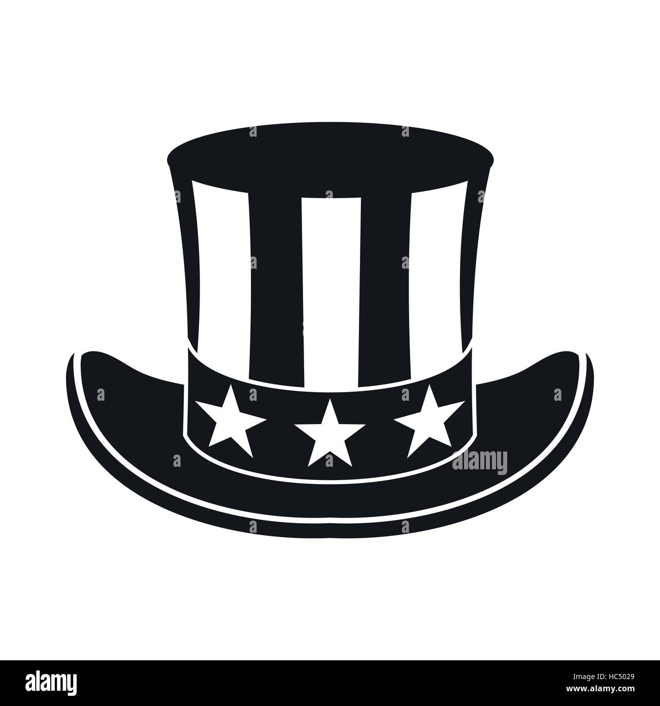 Hat in the USA flag icon Stock Vector Image & Art - Alamy