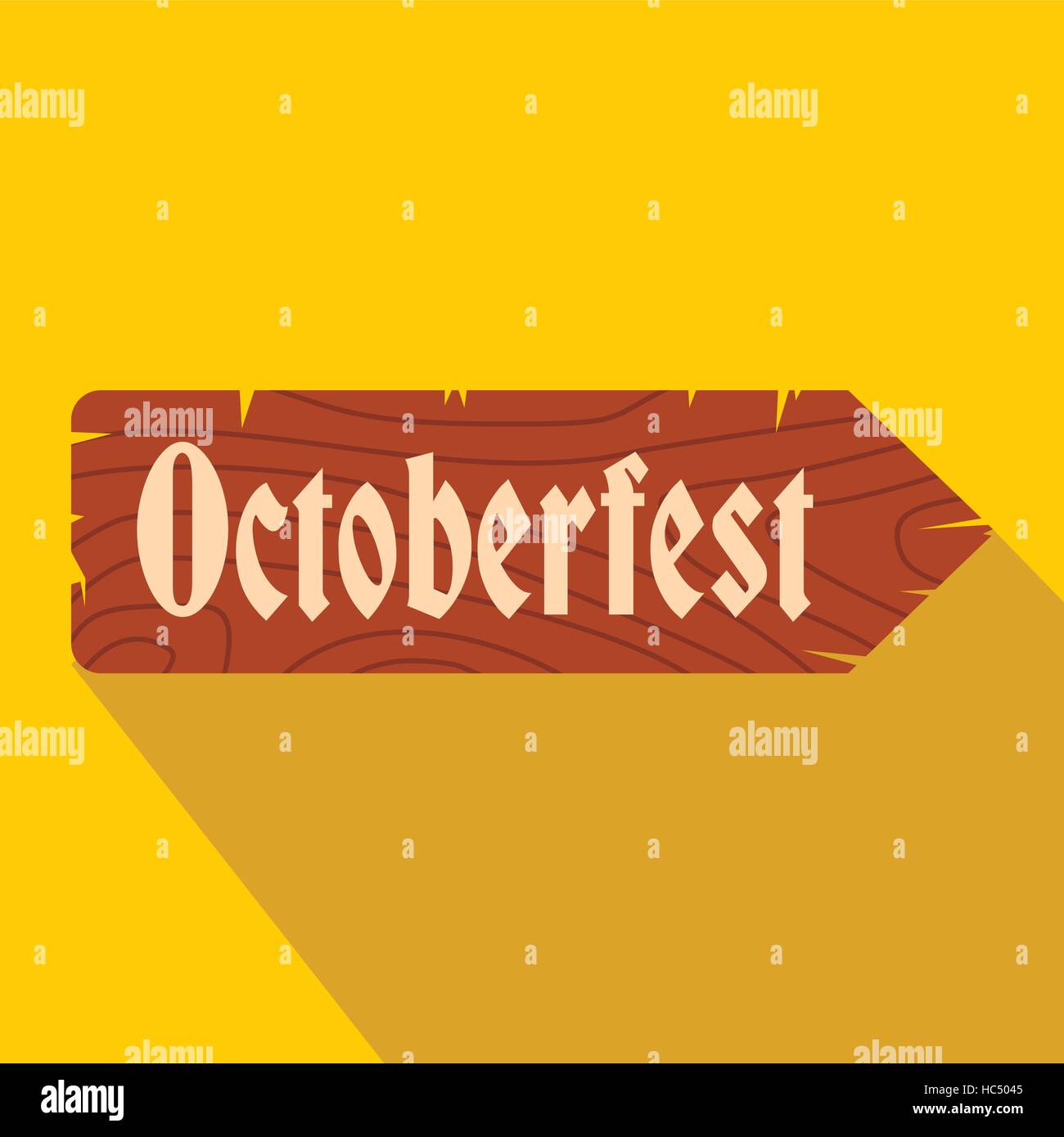 Oktoberfest road wooden sign flat icon Stock Vector Image & Art - Alamy