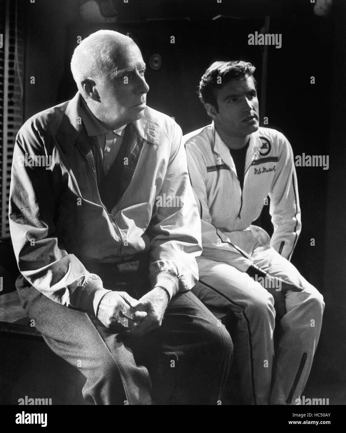 RED LINE 7000, director Howard Hawks, James Caan, between scenes, 1965 ...