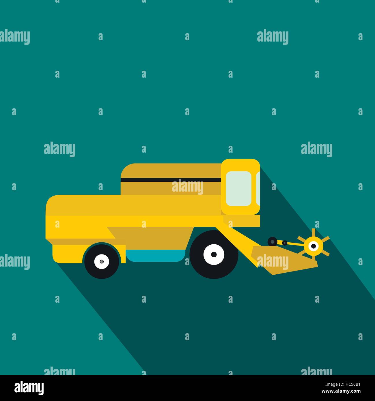 Straw combine Stock Vector Images - Alamy