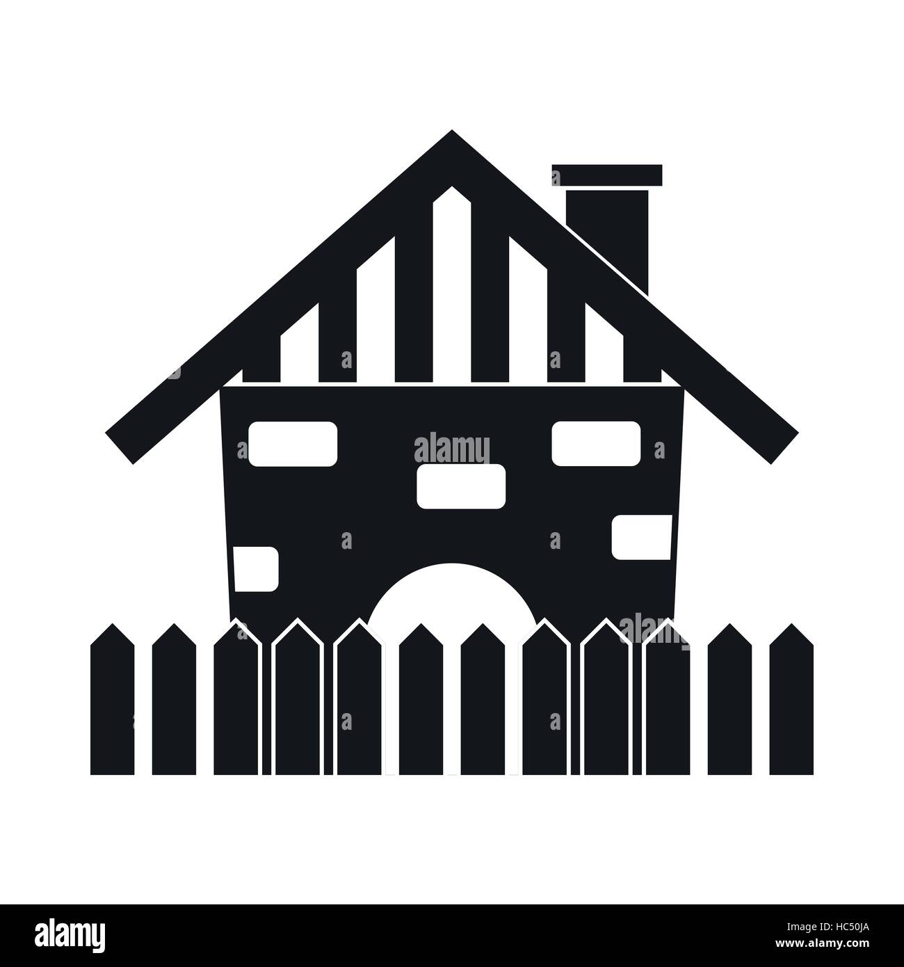 Countryside farm land fence Cut Out Stock Images & Pictures - Alamy