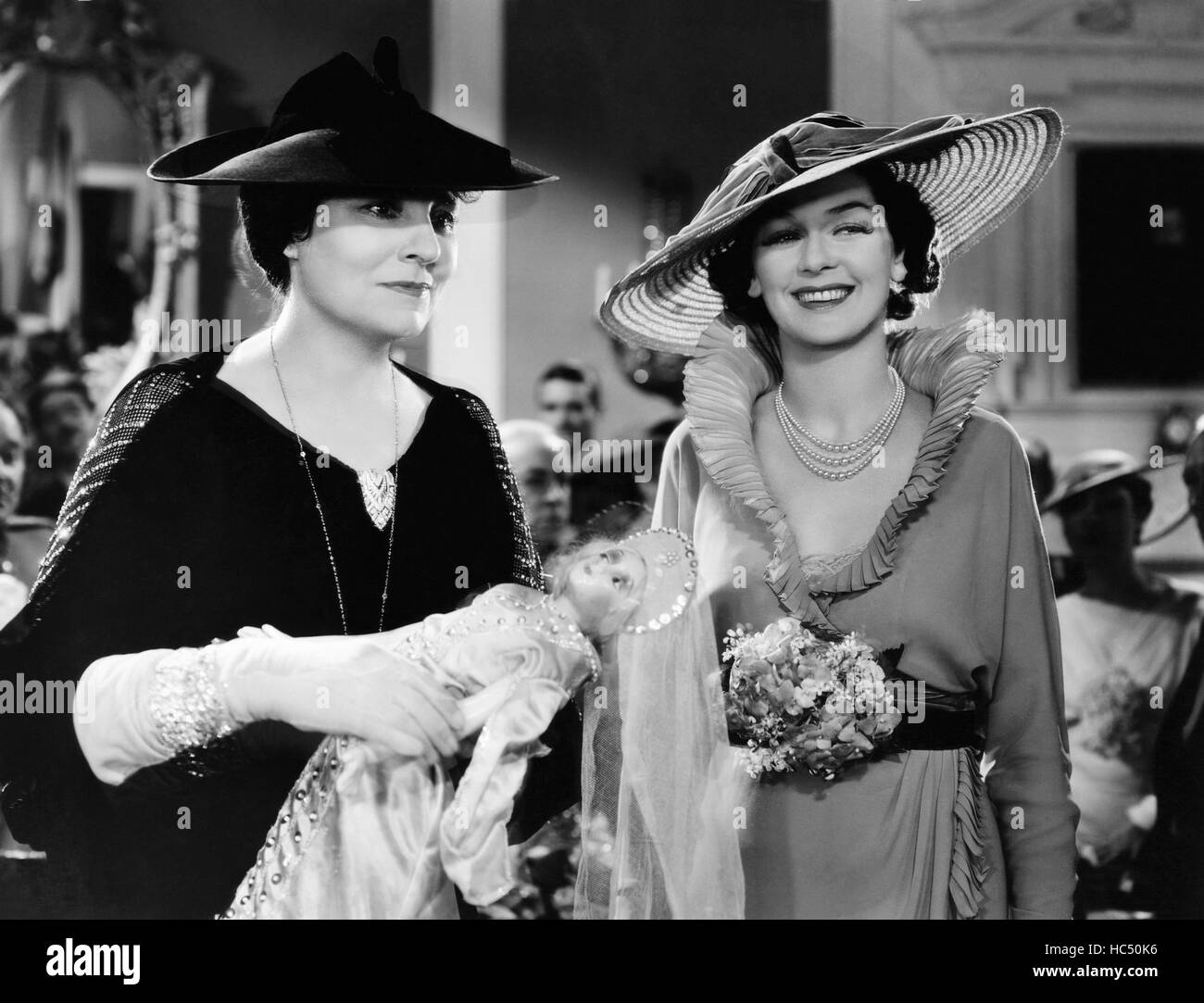 Rendezvous From Left Margaret Dumont Rosalind Russell 1935 Stock
