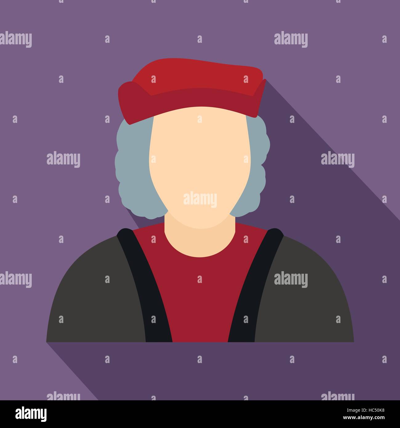Christopher Columbus costume flat icon Stock Vector Image & Art - Alamy
