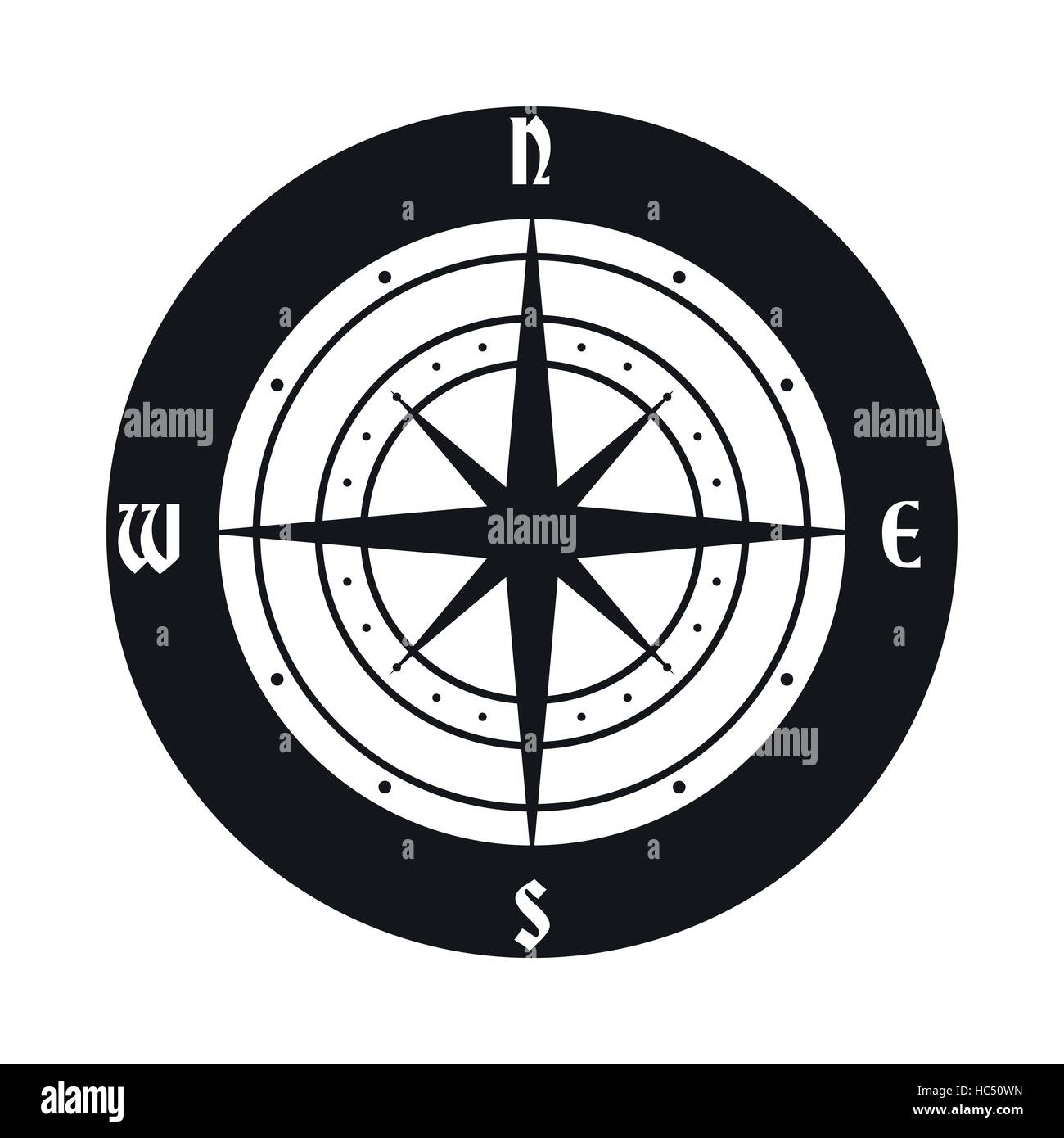 Ancient compass icon Stock Vector Image & Art - Alamy