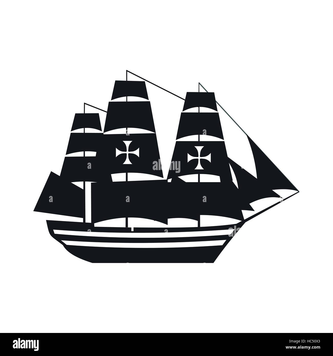 Columbus ship icon Stock Vector Image & Art - Alamy