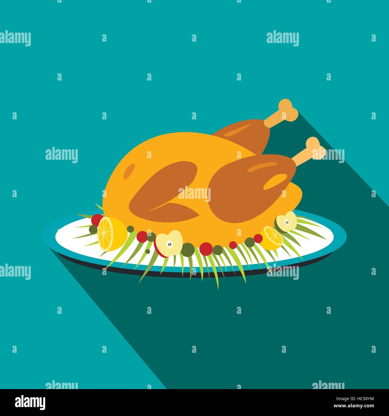 Roasted turkey icon Stock Vector Image & Art - Alamy