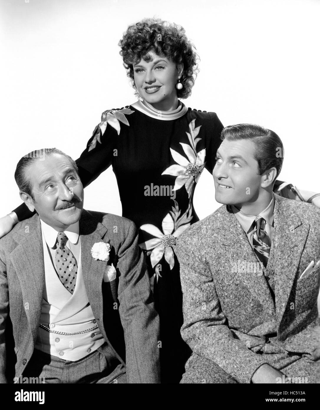 ROXIE HART, from left, Adolphe Menjou, Ginger Rogers, George Montgomery ...