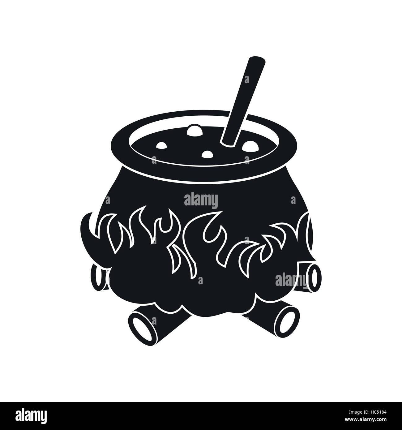 Cooking cauldron icon grunge illustration hi-res stock photography and ...