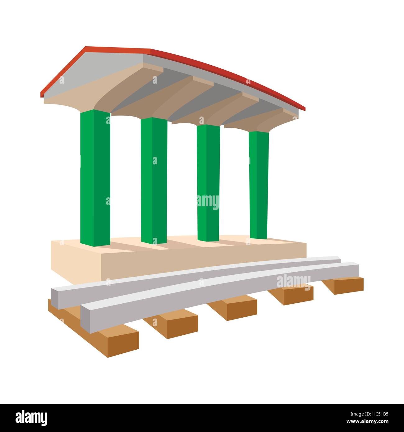 Train station cartoon icon Stock Vector Image & Art - Alamy