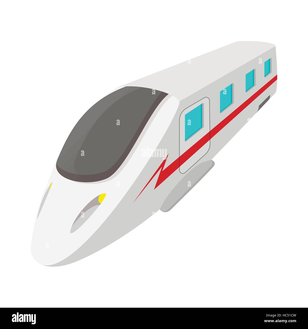 Modern high speed passenger commuter train icon Stock Vector Image ...