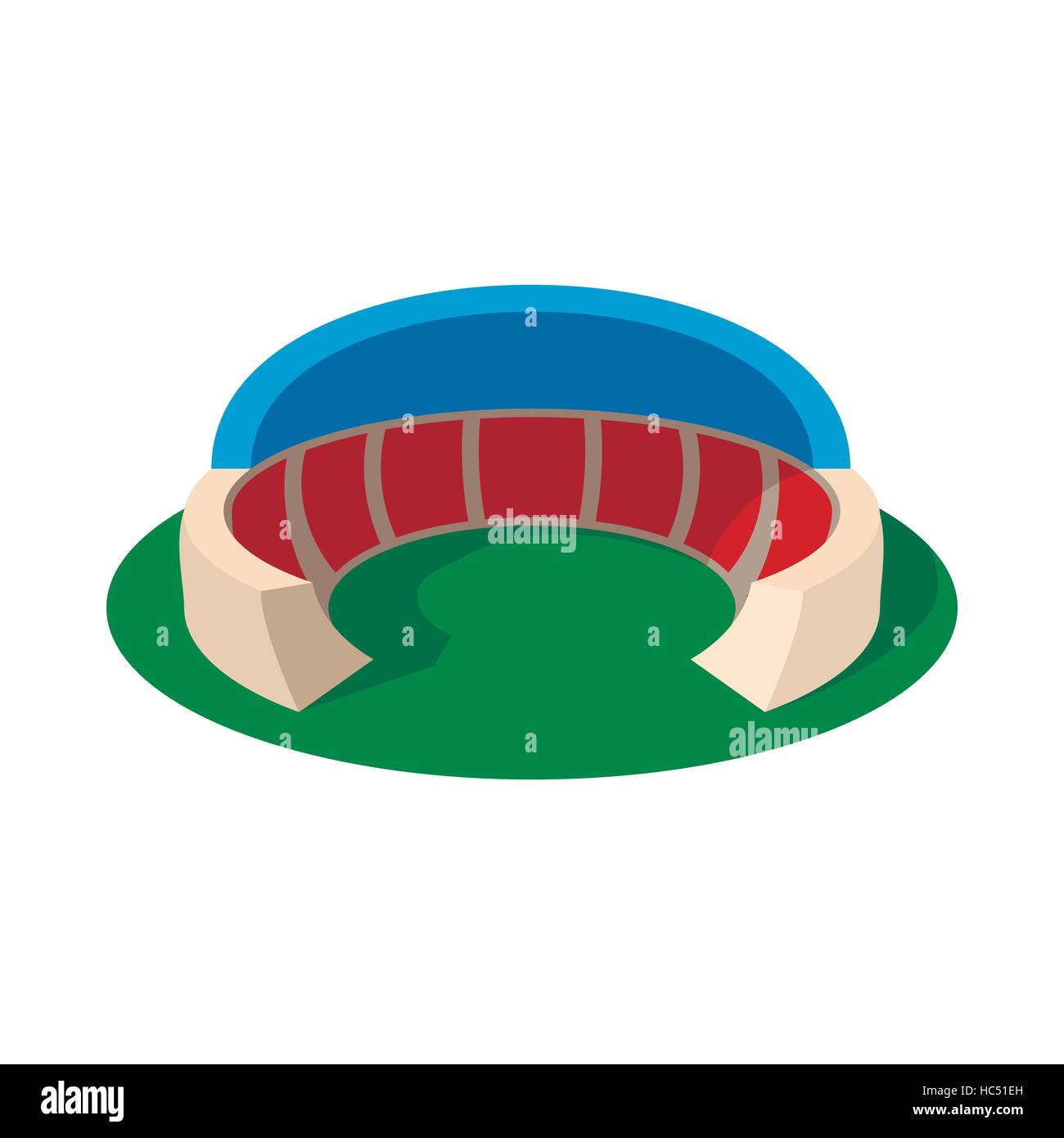 Sports stadium with canopy cartoon icon Stock Vector Image & Art - Alamy