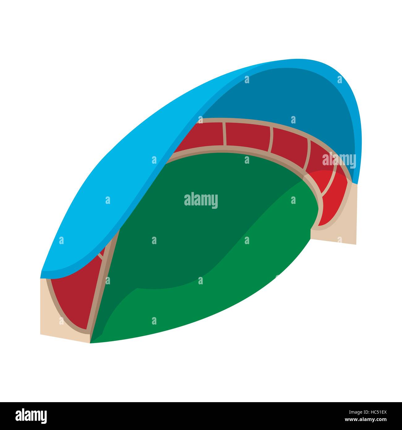 Sports stadium with canopy cartoon icon Stock Vector Image & Art - Alamy