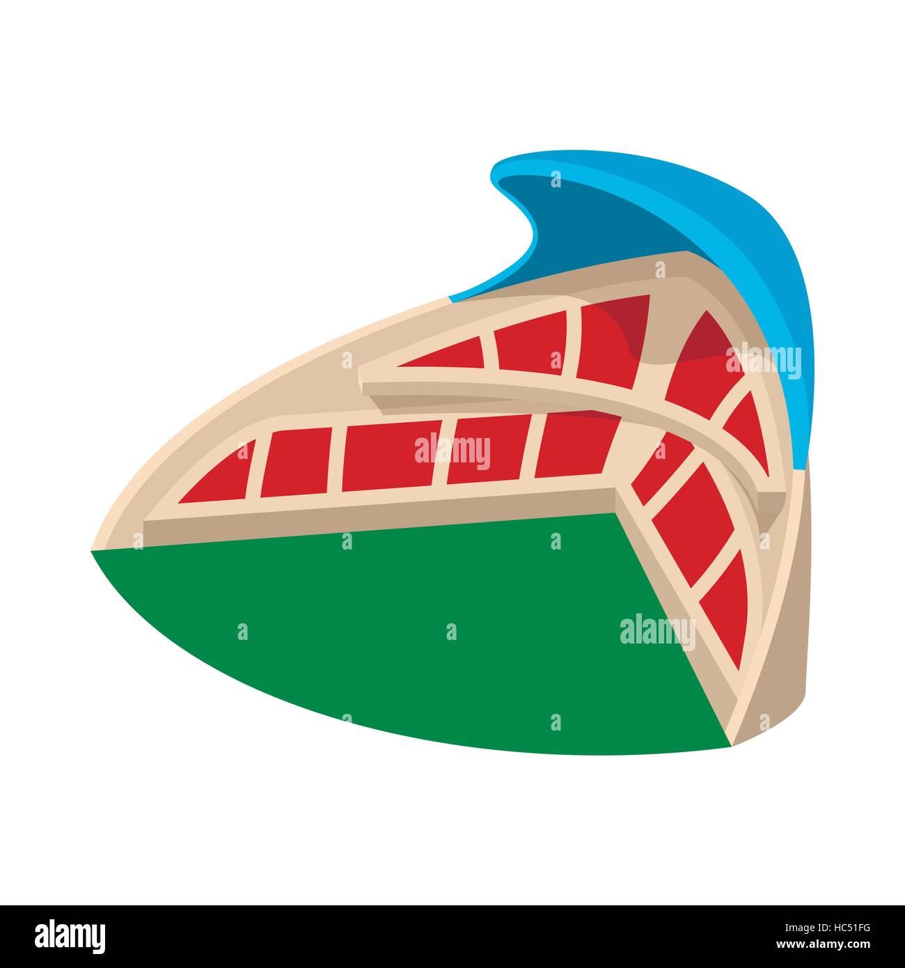 Sports stadium with canopy cartoon icon Stock Vector Image & Art - Alamy