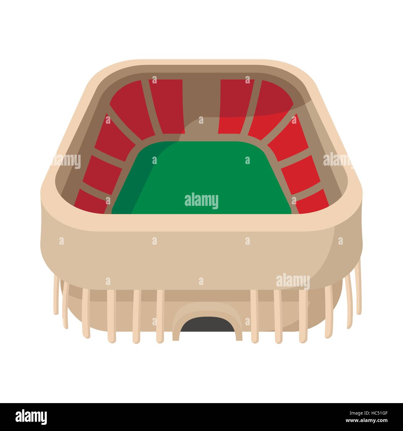 Football Stadium Cartoon