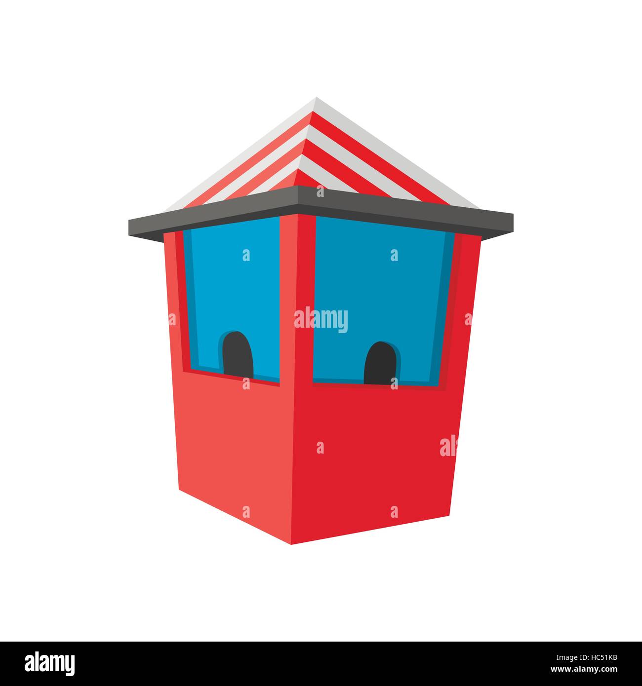 Red ticket booth cartoon icon Stock Vector Image & Art - Alamy