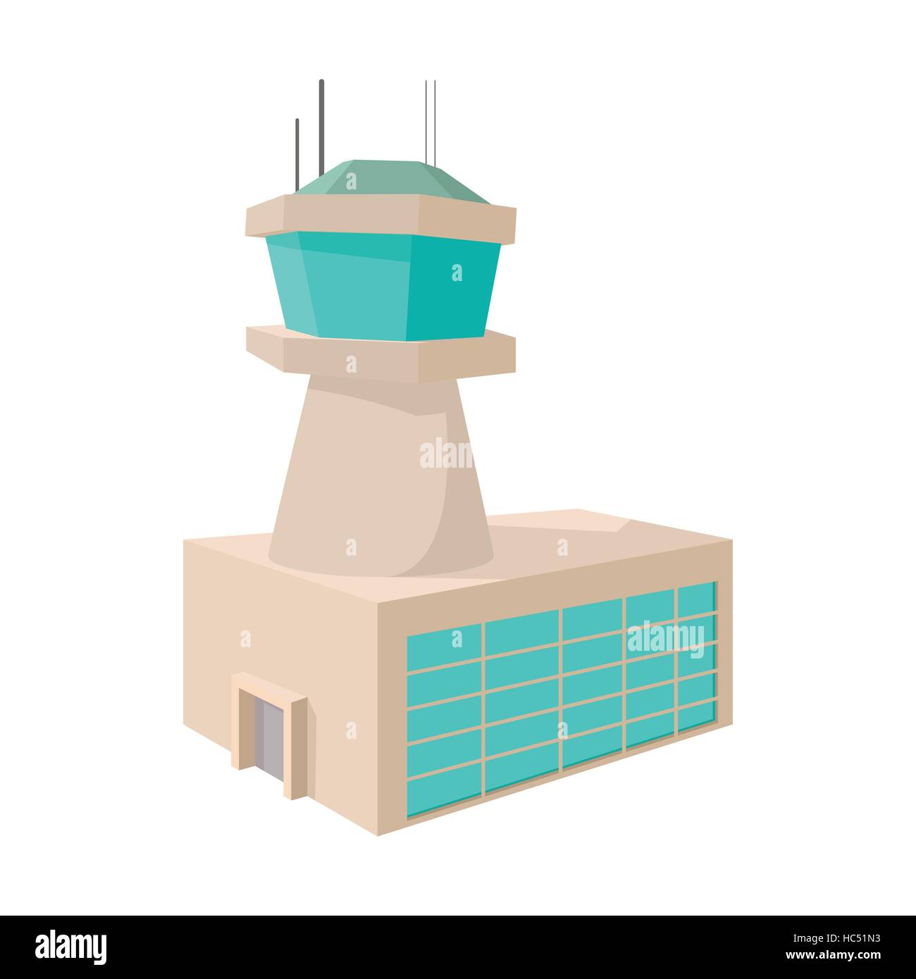Airport control tower cartoon icon Stock Vector Image & Art - Alamy