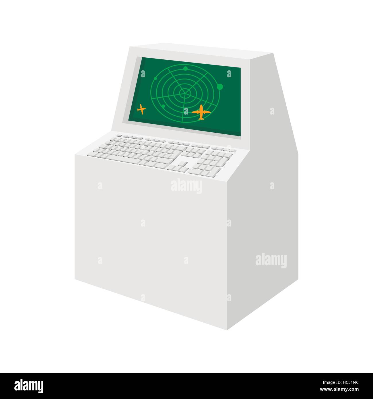 Airport air traffic control radar cartoon icon Stock Vector Image & Art ...