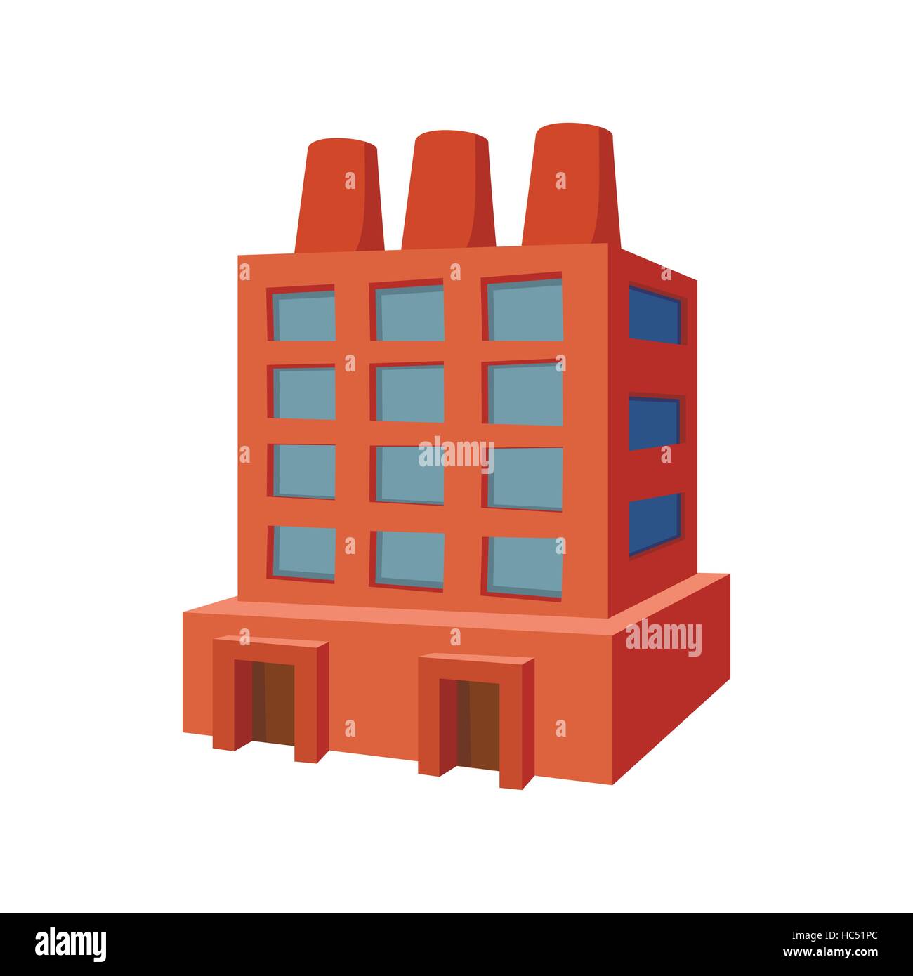Factory building cartoon icon Stock Vector Image & Art - Alamy