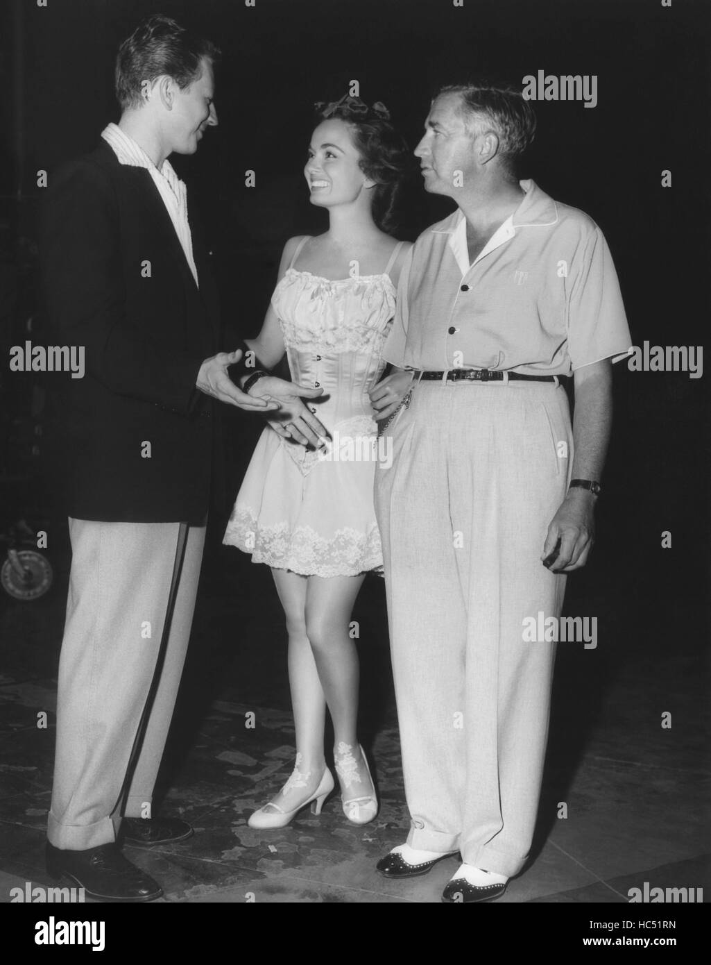 ROSE MARIE, from left: Donald O'Connor visiting Ann Blyth and director ...