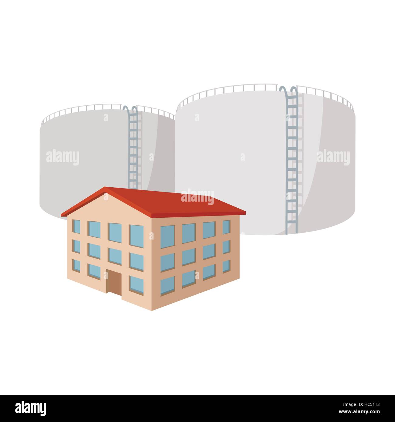 Fuel storage tank cartoon icon Stock Vector Image & Art - Alamy