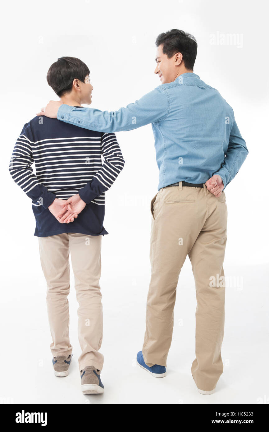 Son his back hi-res stock photography and images - Alamy