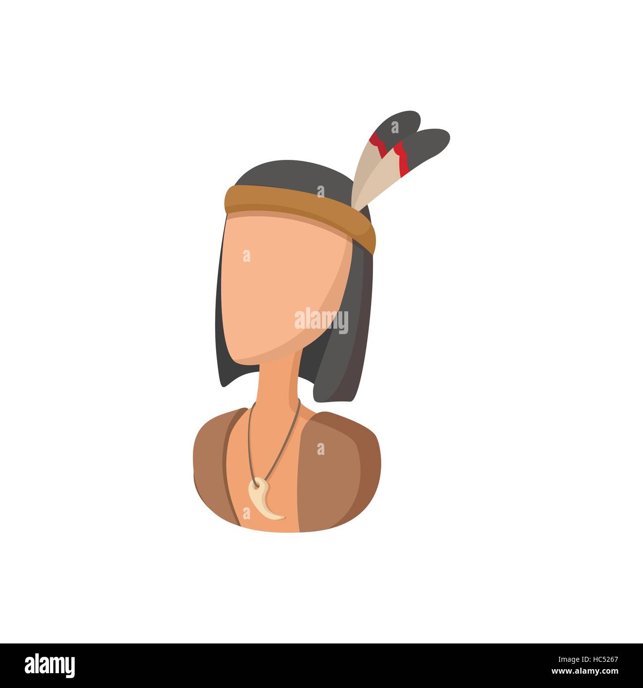 Cartoon native american man Stock Vector Images - Alamy